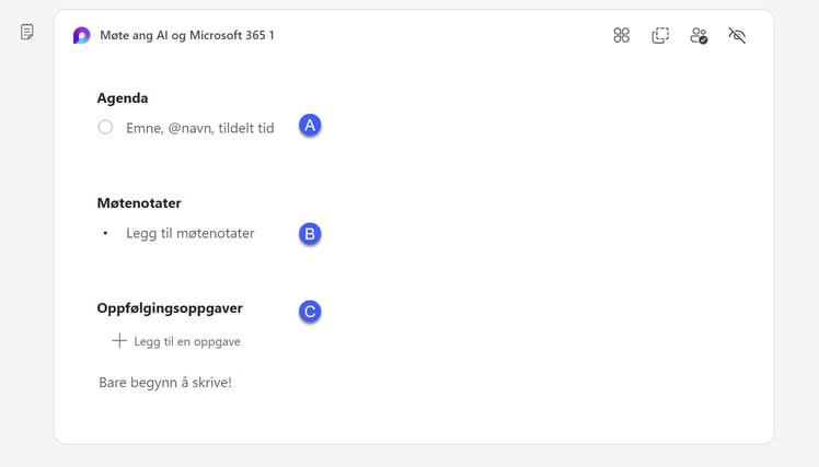Hvordan bruke Microsoft Loop i Teams møter